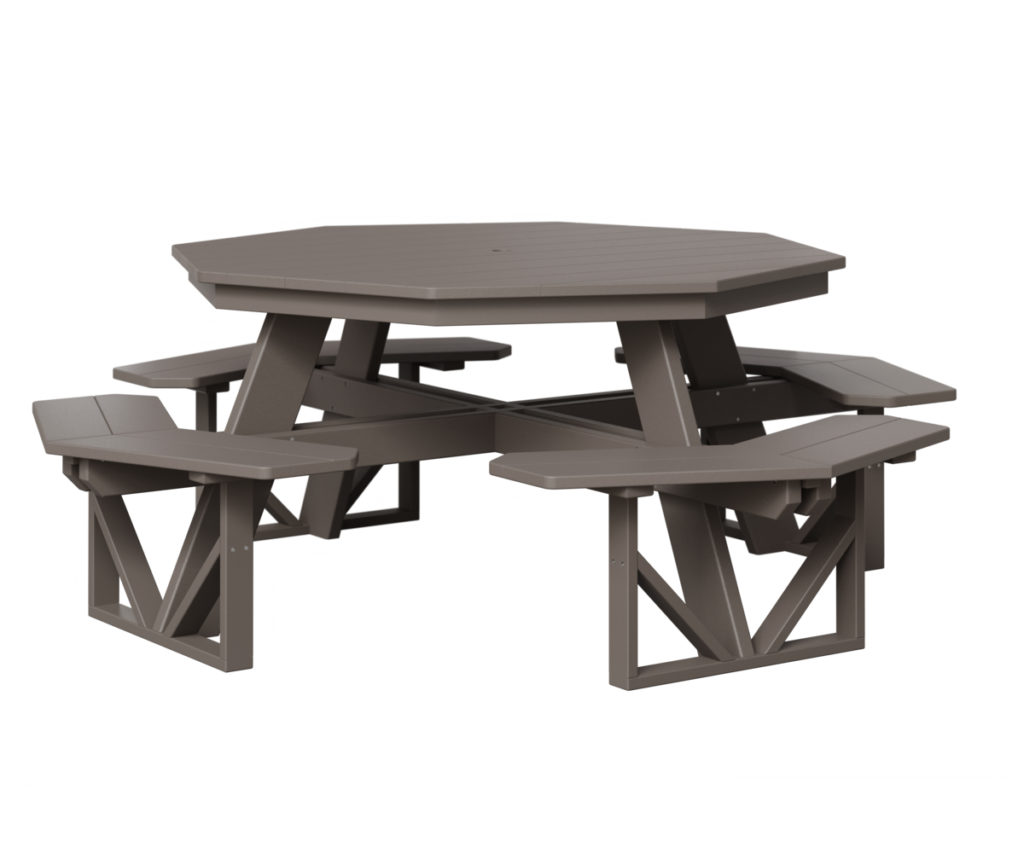 Park Octagon Picnic Table - Amish Oak In Texas