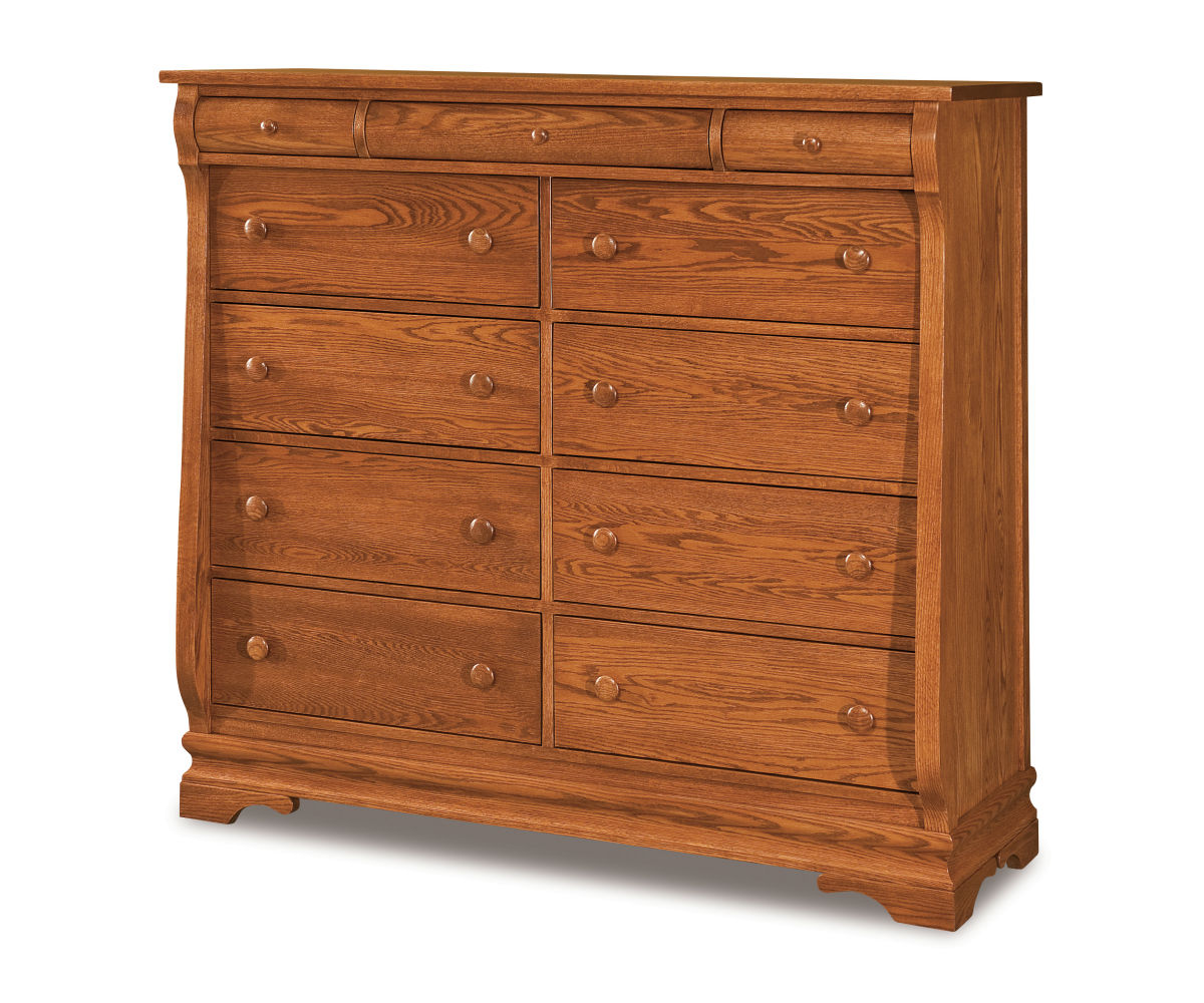 Chippewa Sleigh Double Chest - Amish Oak In Texas