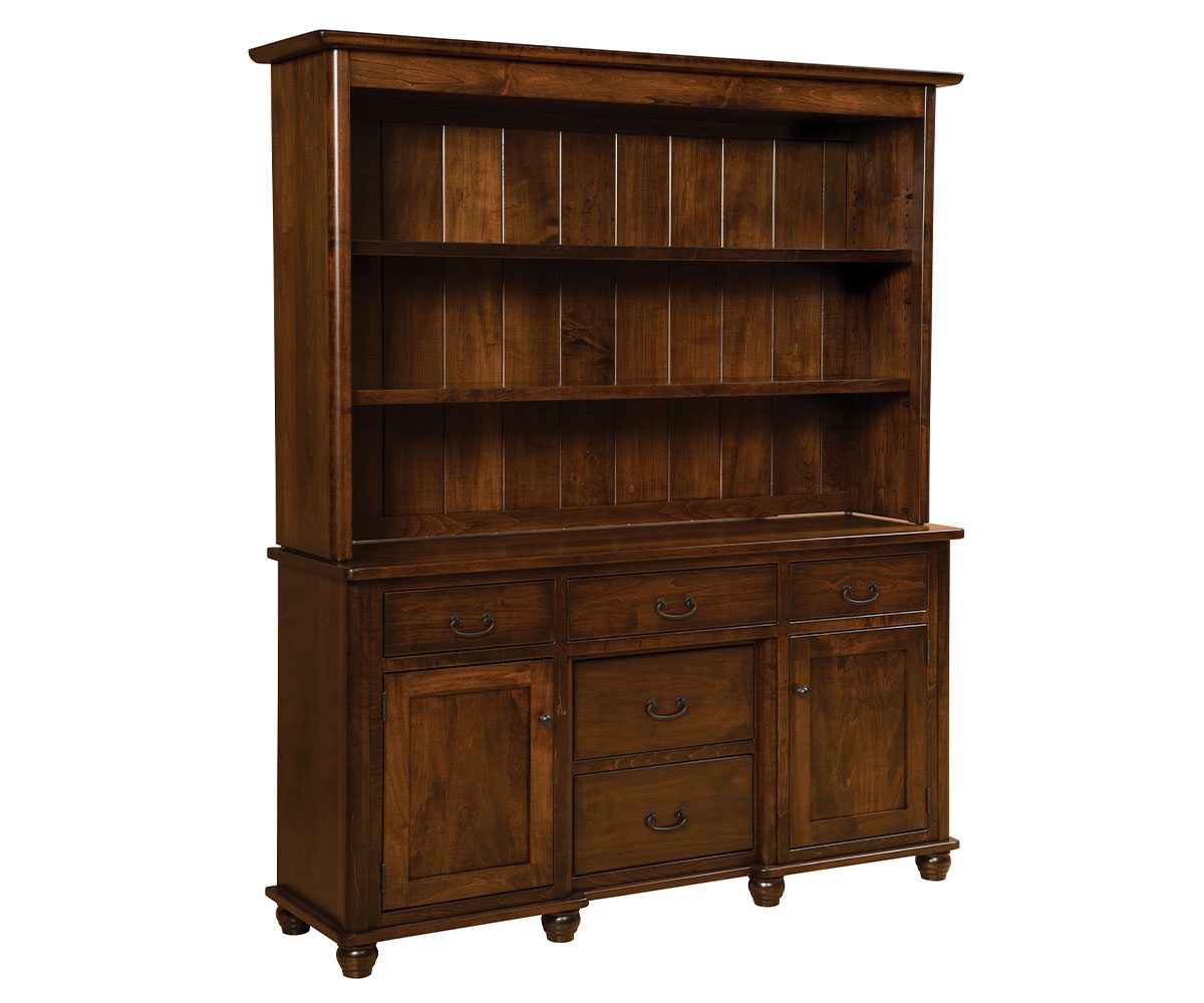 Ava Open Hutch - Amish Oak In Texas